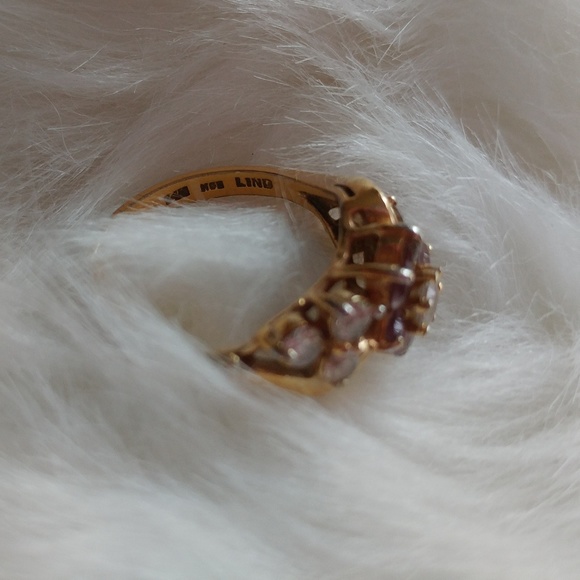 LIND | Jewelry | Pretty 4kt Gold Hge Lind Flower Ring Size 8 | Poshmark